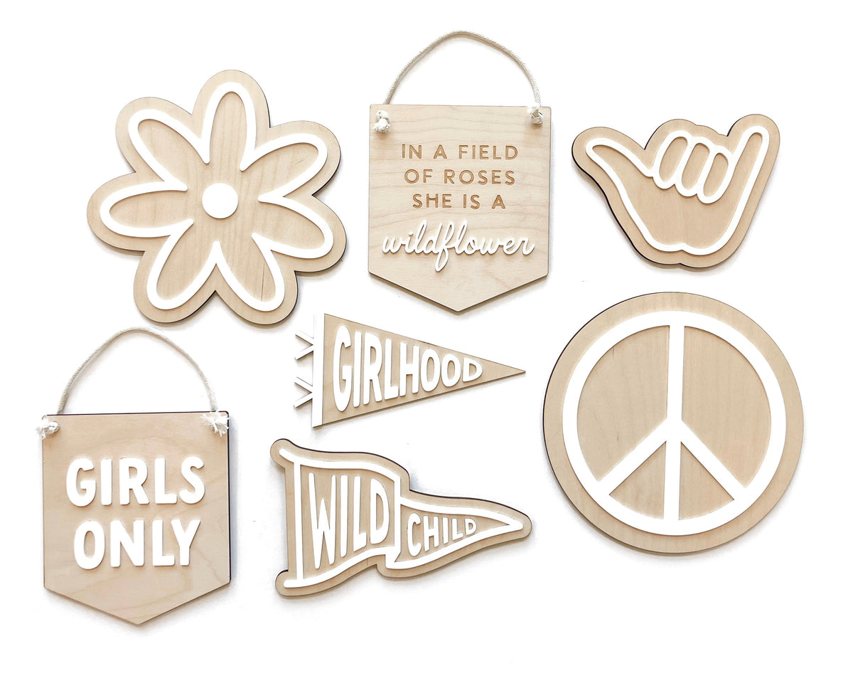 Flower Wall Sign – Simple Threads